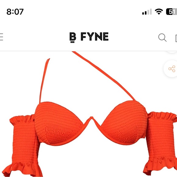 b fyne | Swim | Orange 2pc Bathing Suit | Poshmark
